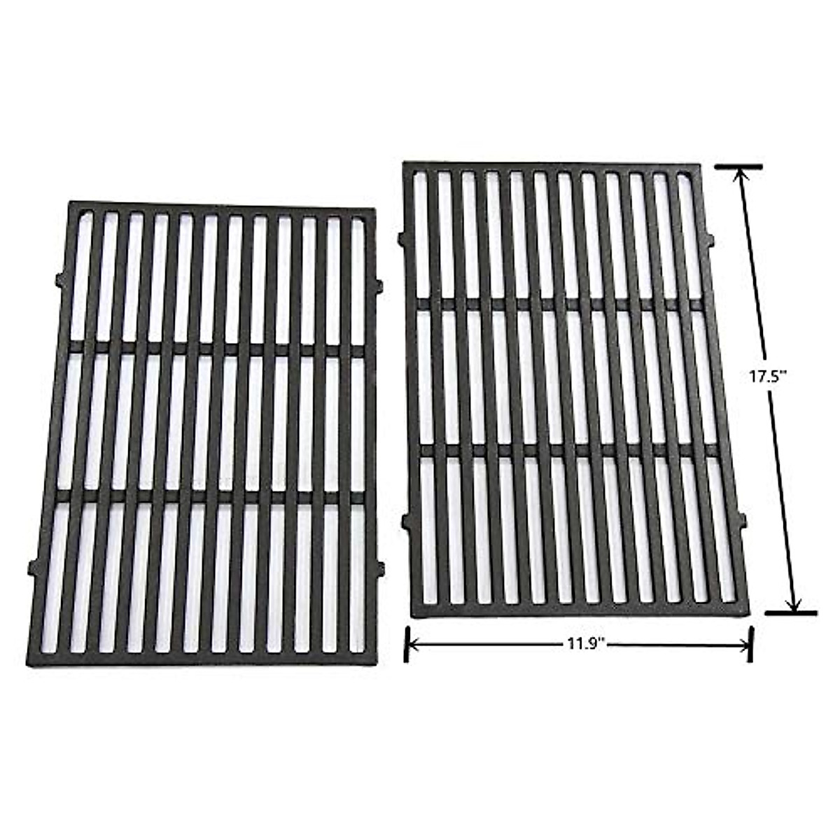 Hongso 17.5 Inch Cast Iron Cooking Grill Grates Replacement Part for Weber Spirit 300, 310, 320 Series, Spirit 700, Genesis Silver B/C, Genesis Gold B/C, Genesis Platinum B/C Gas Grills, 2-Pack 7638