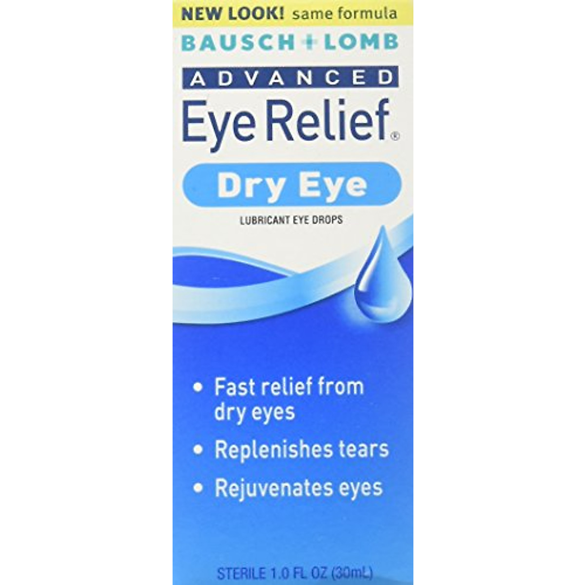 Bausch & Lomb Advanced Eye Relief Rejuvenation Lubricant Eye Drops, 1-Ounce (Pack of 3 (1 fl oz ea))