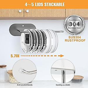 2 Pack Hat Organizer Hat Rack for Baseball Caps Wall Mount, Tumbler Lid Organizer, Kitchen Utility Hooks under Cabinet, Hat Hanger Cup Lid Holder Self Adhesive No Drilling for Door Closet Wall