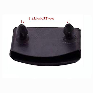 NANSHINE 20PCS 62.5-63.5mm Replacement Bed Slat Holders Kits Bundles Plastic Centre Caps Holders, Width 63mm x Height 9 mm (Inside Dimension)