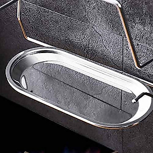 XJJZS 3 Layer Silver Anti-fall Stainless Steel Drying Pan Pot Rack Cover Lid Rest Stand Spoon Holder Kitchen Tool