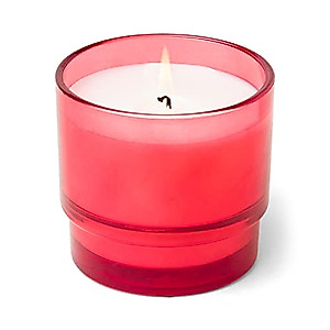 Paddywax Candles Al Fresco Collection, Naturally Scented Candle, 7 Ounces, Red, Rosewood Vanilla