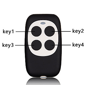 XIHADA Universal Garage Door Opener Remote Universal Gate Remote Control Homelink Key Fob Cloning Programmable Learning 4-Buttons Multi Frequency 280MHZ-868MHZ (1 PC, White 3)