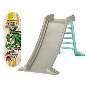 Tech Deck Street Hits 2021 Series Finesse Skateboards Sonic Jet The Hawk Complete Fingerboard and Slide Obstacle