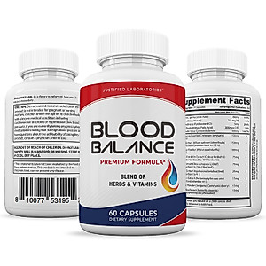 Blood Balance Advanced Formula 620MG Formula Supplement Pills 60 Capsules