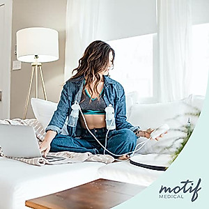 Motif Medical, Duo, Portable Double Electric Breast Pump, Easy, On-The-Go Pumping, Ideal for Travel Moms