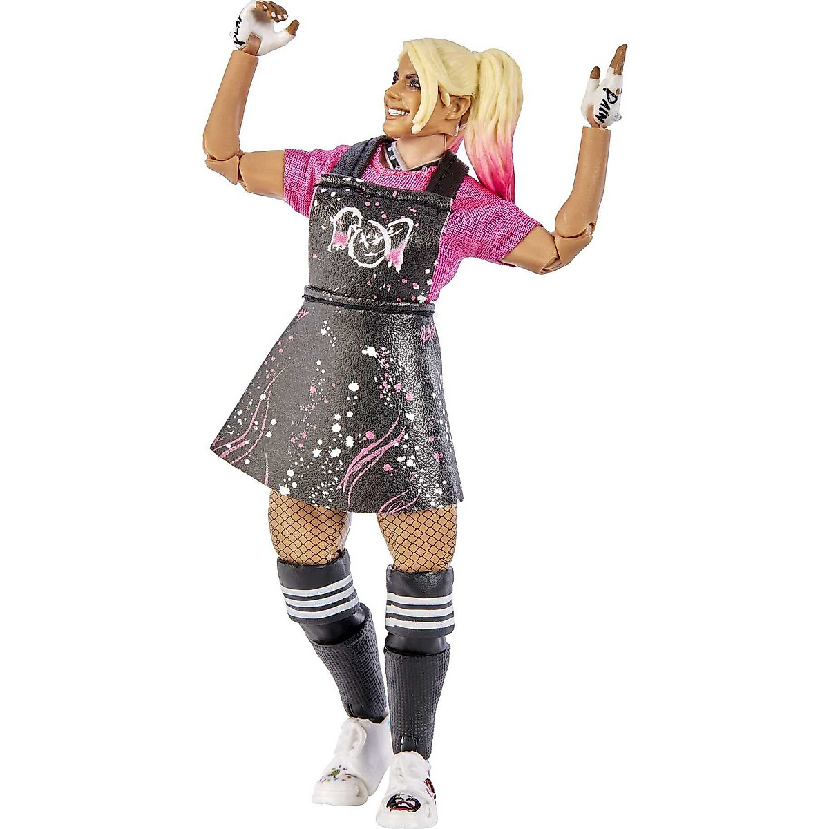 Mattel WWE Ultimate Edition Action Figure & Accessories Set, Alexa Bliss 6-inch Collectible with 30 Articulation Points, Swappable Pieces & Entrance Gear