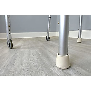 Shepherd Hardware 9225 1-1/2-Inch Inside Diameter Rubber Leg Tips, 2-Pack, Off-White -89225