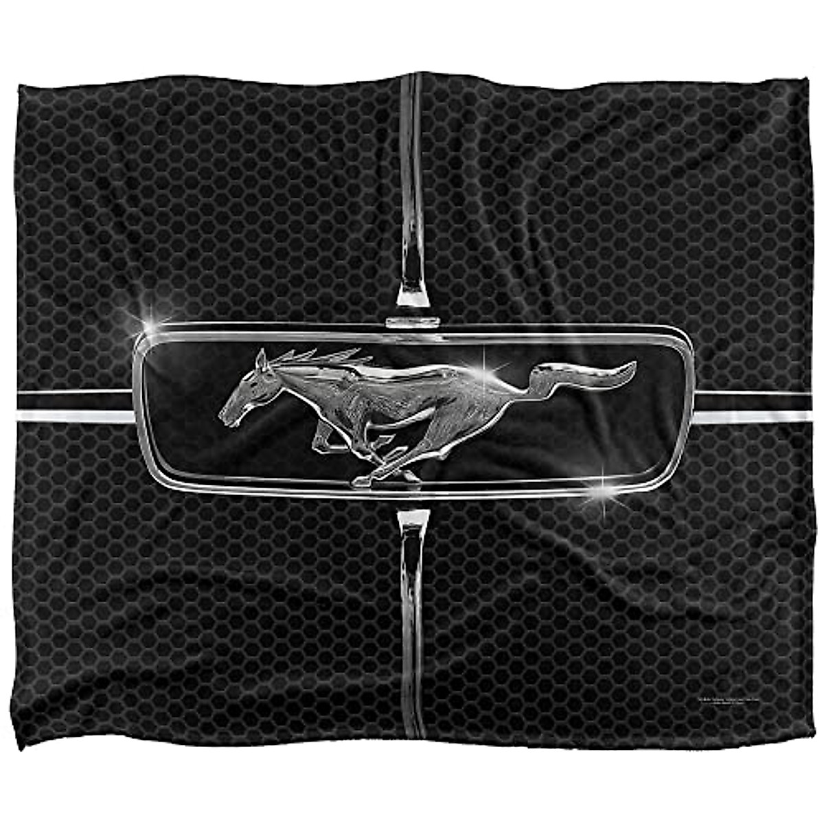 Ford Blanket, 50"x60" 1965 Mustang Grill Silky Touch Super Soft Throw Blanket