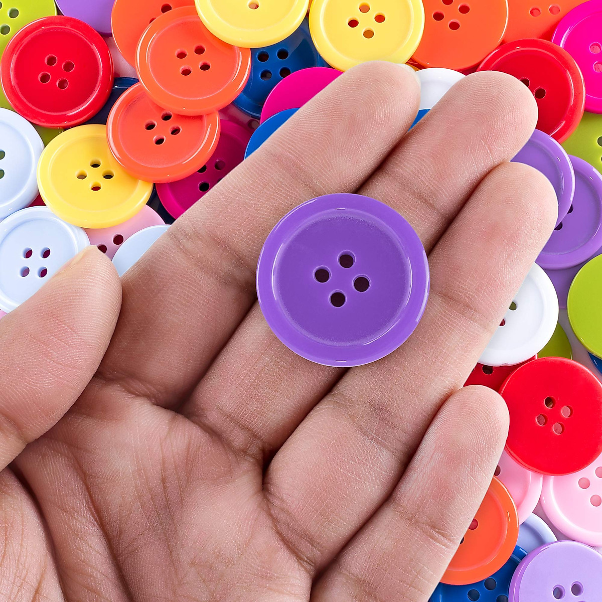 100 Assorted 1-Inch Buttons for Crafts & Fashion | Super Z Outlet