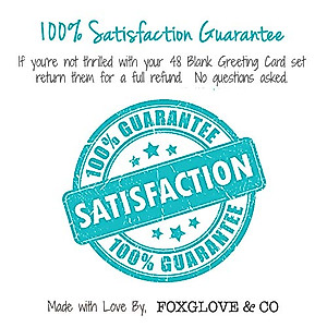 48 Blank Cards with Envelopes Bulk - Assorted Fruit All Occasion Greeting Cards - Includes Blank Note Cards, Envelopes, Stickers & Box - Perfect for Thank You Notecards, Birthday, Kids Stationary Set