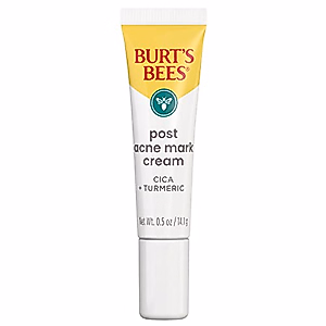 Burt’s Bees Post Acne Mark Cream for All Skin Types, Gentle Dark Spot Correcting Cream for Face, Formulated with Turmeric, 0.5 Oz.