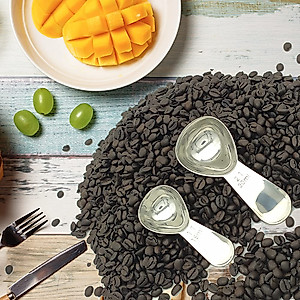 CoaGu 1PC 15ml Coffee Scoop: Sturdy 18/8 Stainless Steel Tablespoon Ideal for Precise Coffee Brewing and Baking