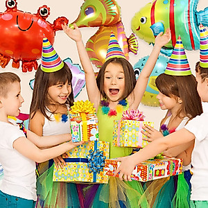 15pcs Ocean Themed Party Decorations, TACYKIBD Under The Sea Party Decorations, Starfish Octonauts Seahorse Lobster Cute Marine Balloons, Huge Sea Animal Balloon for Baby Shark Birthday Decorations