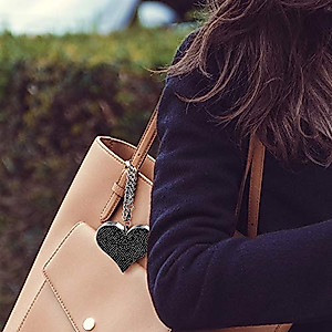 Guard Dog Security Heartbeat Keychain Alarm for Women, 130dB Siren, Personal Defense Alarm (Black)