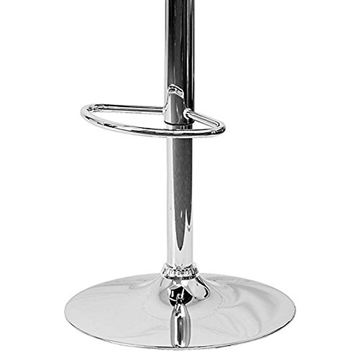 KLS14 Modern Design Barstools Hight Adjustable Seat Hydraulic 360-Degree Swivel Sturdy Steel Frame Padded Cushion Seat Dining Chair Bar Pub Stool Home Office Furniture - Set of 2 Yellow #1974