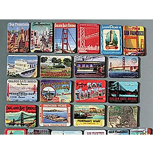MISWEE 24-pcs magnetic fridge magnets refrigerator sticker home decoration accessories magnet paste arts crafts (San Francisco)