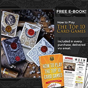 Medieval Playing Cards - Professional Poker Cards in Period-Authentic Middle Ages Designs - Stone Edition - Great for Magic, Cardistry, Gameplay - Deck of Cards for Kids & Adults Free Card Game E-book