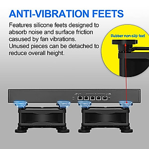Snowfan U01, Silent Dual 80mm USB Fan, 5V Portable Cooling Fan, 3 Adjustable Wind speeds for Receiver DVR Playstation Xbox Computer Cabinet Cooling (duan fan 8025)