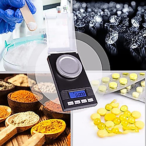 Fuzion Digital Milligram Scale 50g/ 0.001g, Portable Jewelry Scale with LCD Backlit, Tare, Powder Scale, Micro Scale for Powder Medicine, Gold, Gem, Reloading, Batteries Included