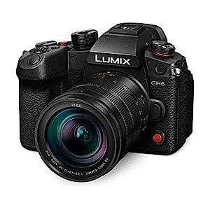 Panasonic LUMIX GH6, Mirrorless Micro Four Thirds Camera with 7.5-Stop 5-Axis Dual Image Stabilizer, 12-60mm F2.8-4.0 Leica Lens - DC-GH6LK (Renewed)