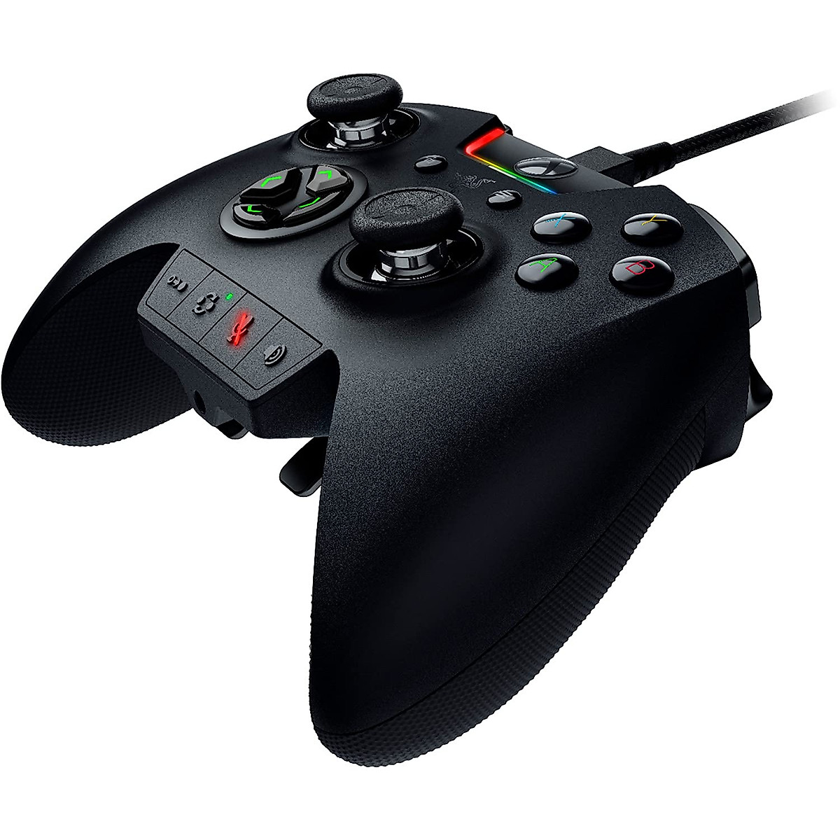 Razer Wolverine Ultimate Wired Gaming Controller (Black) - Two Pack Bundle with 6Ave Cleaning Kit - For PC, Xbox One, and Xbox Series X