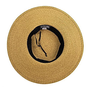 San Diego Hat Company Women's Sun Hat with Collapsible Crown, Black