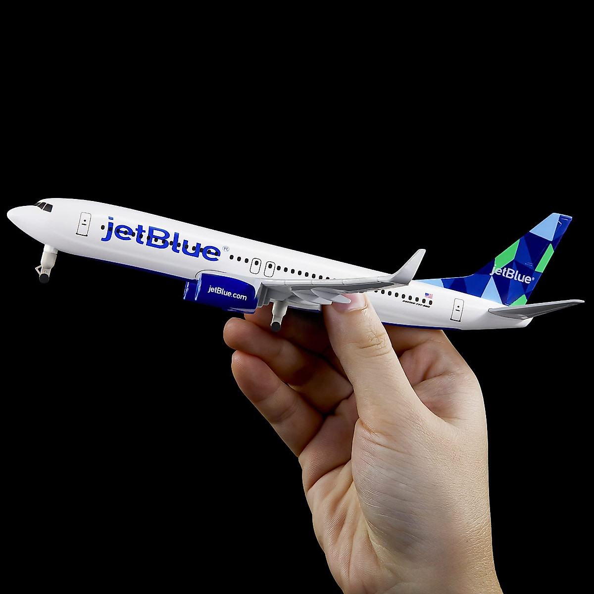 Busyflies 1:300 Scale Jetblue 737 Airplane Models Alloy Diecast Airplane Model