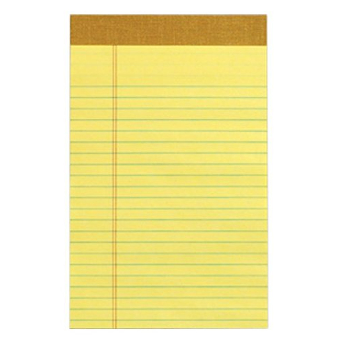 Tops Perforated Junior Pad, Canary Yellow, 24 Count