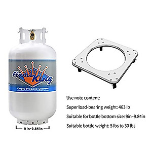 XIEEIX Movable Propane Cylinder Base, Fixed Propane Tank Tray with Brake Wheel, 5-30ib Gas Cylinder Fixed Shelf, Used for Gas Cylinder Consignment and Fixed Storage