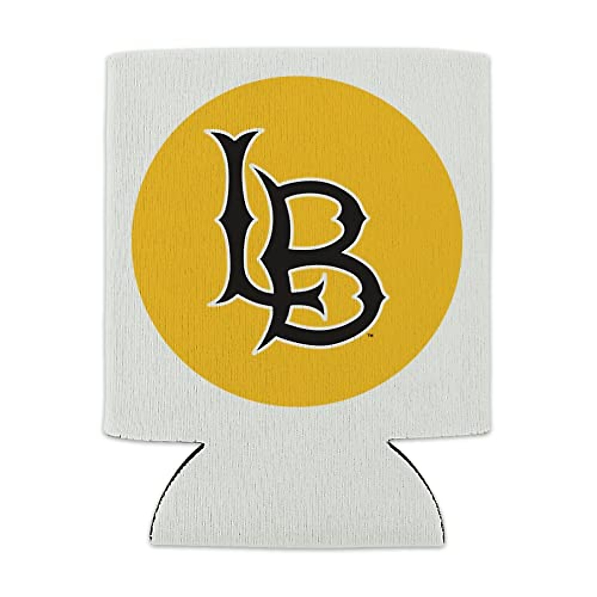 California State University Long Beach Primary Logo Can Cooler - Drink Sleeve Hugger Collapsible Insulator - Beverage Insulated Holder