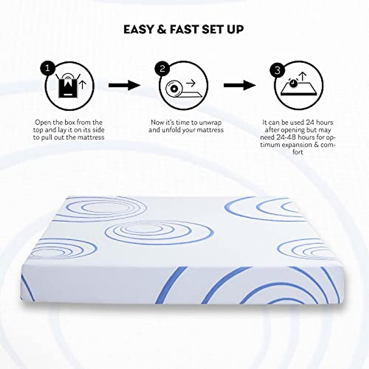 Full Size 8 inch Mattress, Bamboo Charcoal Infused Gel Memory Foam Mattress, Cooling Mattress for Pressure Relief with Fiberglass Free Cover, Medium Firm, CertiPUR-US Certified (Full)