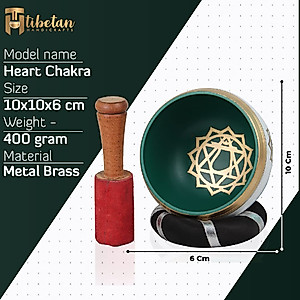 Tibetan Singing Bowl Set - Easy To Play Authentic Handmade For Meditation Sound 7 Chakra Healing by Tibetan Handicrafts