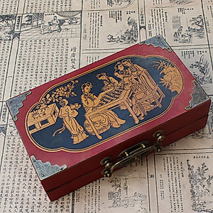 Vintage Chinese Terracotta Warrior 32 Chess Set Wood Table Chess Games Gift