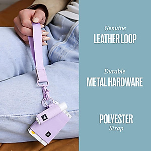 Thread Wallets Cool Wrist Lanyard Strap for Men & Women | Cute Key ID Badge & Wallet Holder (Black)