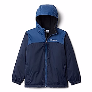 Columbia Youth Boys Glennaker Sherpa Lined Jacket, Collegiate Navy/Night Tide, Medium