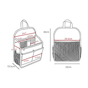 Insert organizer for casual and fashion backpack (L) (Deep Yellow)