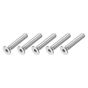 METALLIXITY Flat Head Countersunk Machine Screws, (M8x50mm) 5Pcs, 304 Stainless Steel Socket Head Cap Screws - for Machinery, Furniture, DIY