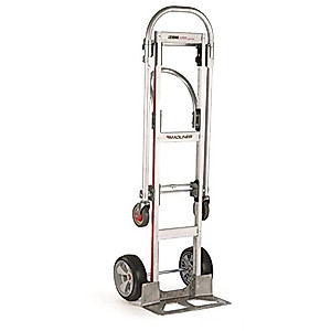 Magliner GMK81UAE Convertible Hand Truck, Interlocked Microcellular Wheels, 500 lb Load Capacity, 55-3/4" Length x 21" Width x 61" Height