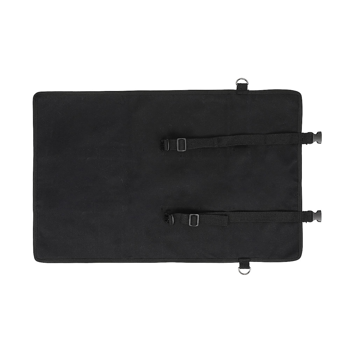 Chef's Knife Roll Bag With 10 Slots And 1 Large Zipper Pocket, Heavy Duty 16oz Waxed Canvas Knife Case