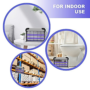 VOLTORB Electric Bug Zapper, Buzzbug Mosquito Zapper, Mosquitoes Flies Killer Repellent Indoor Insect Killer Powerful 2800 Volt Grid UV Light, with Washable Tray Clean Brush Steel Chain