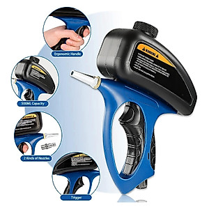 Sand Blasting Fast Plug in Connector Soda Blaster 90PSI Pressure 500ml Capacity for Manual Automatic and Furniture Repairs