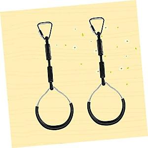 2pcs Swing Outdoor Kids Ring Outdoor Swing for Kids Playground Rings Swing Ring Set Strength Training Ring Kids Workout Ring Gymnastic Ring for Children Climbing Ring The Swing