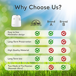 Fridge Odor Eliminator, Cat Litter Odor Eliminator, USB Rechargable Ozone Generator, Fridge Deodorizer, Car, Closet, Wardrobe, Better Than Baking Soda and Charcoal Bags, Air Freshener