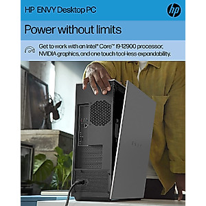 HP 2023 Newest Envy Desktop, Intel Core i9 12900 up to 5.1GHz, NVIDIA GeForce RTX 3070 Graphics, 64GB RAM, 2TB SSD, 2TB HDD, Wi-Fi 6, Bluetooth, Wired Keyboard & Mouse, Windows 11 Home