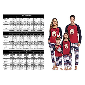 Prosoft&Hawiton Family Christmas Pajamas Matching Sets Xmas Couple Pj Sets 2 Piece Sleepwear Set Holiday Jammies