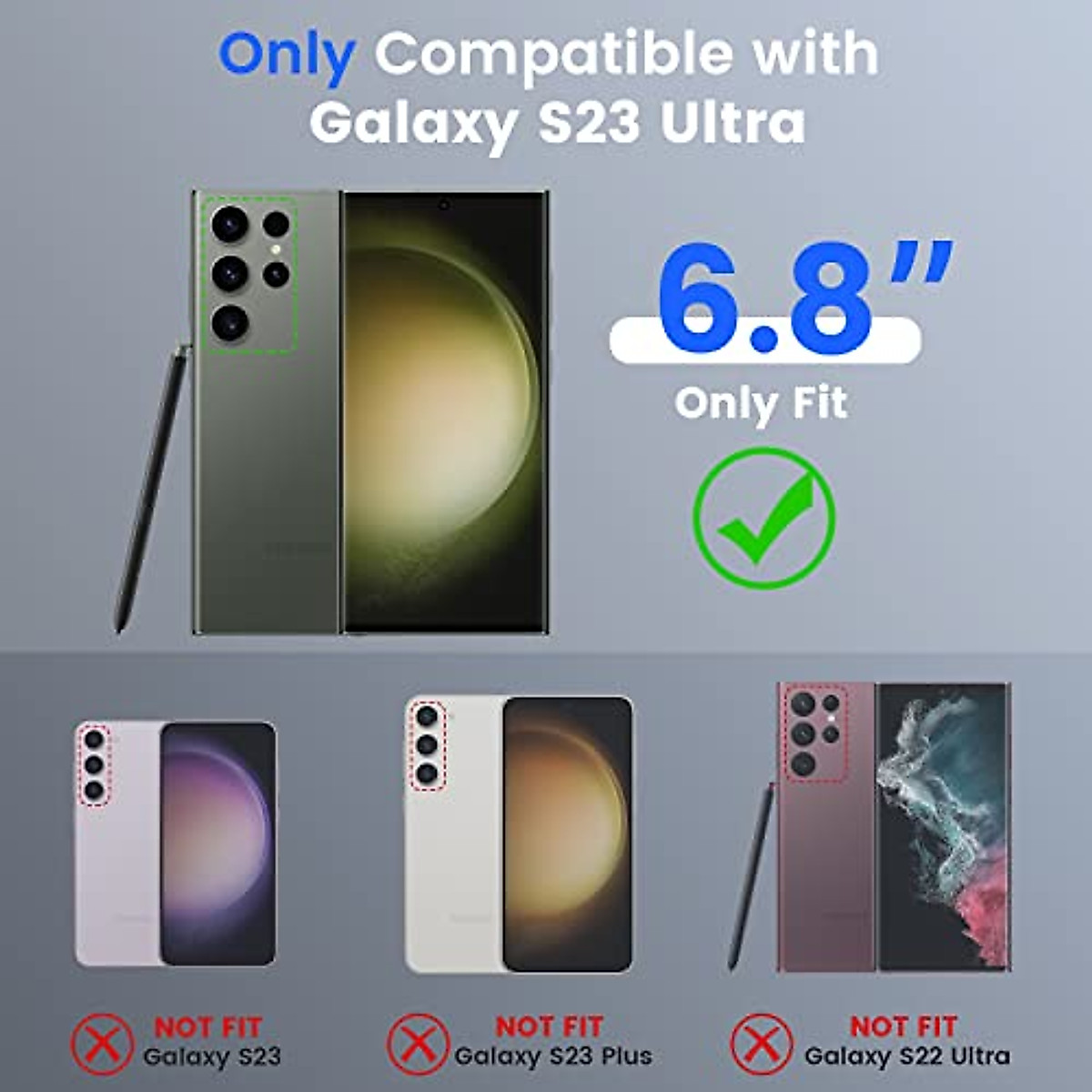 VEGO for Samsung Galaxy S23 Ultra Case, Galaxy S23 Ultra Case with Stand & Slide Camera Cover, Soft Microfiber Lining Sponge Cushion Bumper Kickstand Phone Case for Samsung S23 Ultra 6.8" 2023 - Green