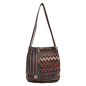 KUANG! Ethnic Style Bag Lady's Everyday Tote Shoulder Bags Women Tourist Hobo Handbag 04