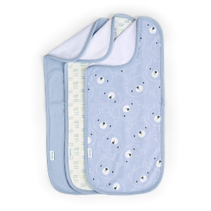 Ingenuity Easy Eater 3-Pack Soft Absorbent 100% Cotton Terry Baby Burp Cloth 19" x 8" - Kodi