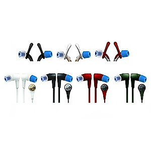 8pcs (BLMF-CLBL)- Large (L) Premium Memory Foam and Silicone Replacement Eartips Earbuds Compatible with Jaybird X4, X3, Freedom F5 and Jaybird Run in Ear Earphones Headphones